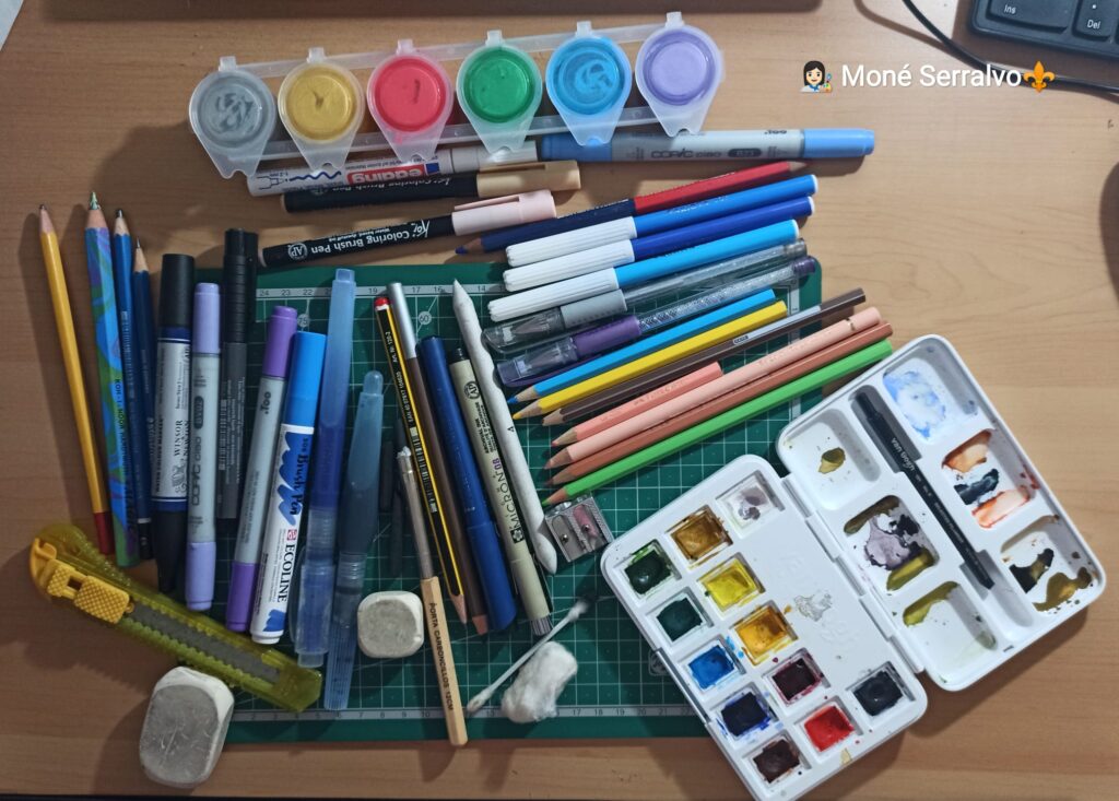 Materiales del artista - Moné Serralvo Art Creations